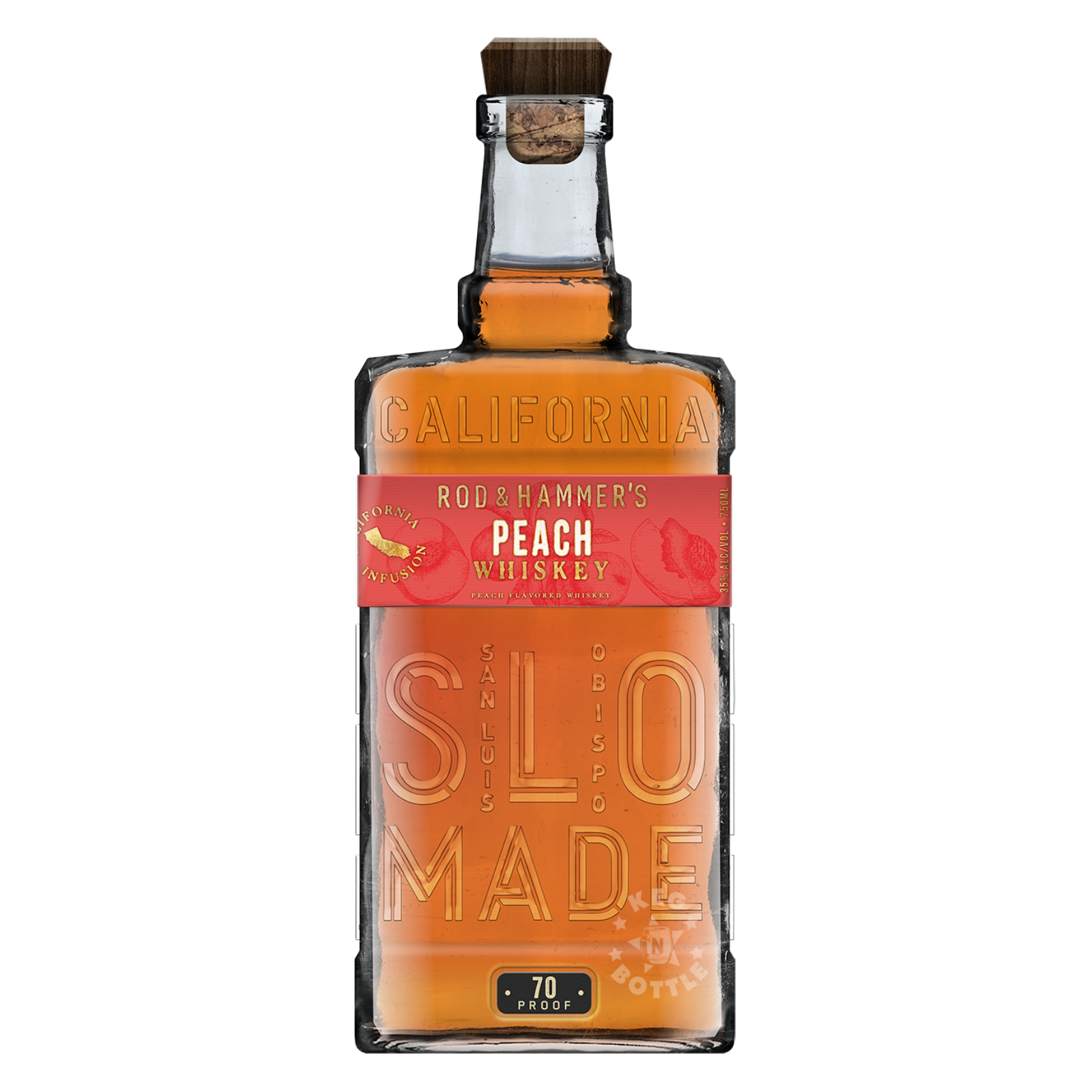 Rod & Hammer's Peach Flavored American Whiskey 70 Proof (750 ml) | Keg ...