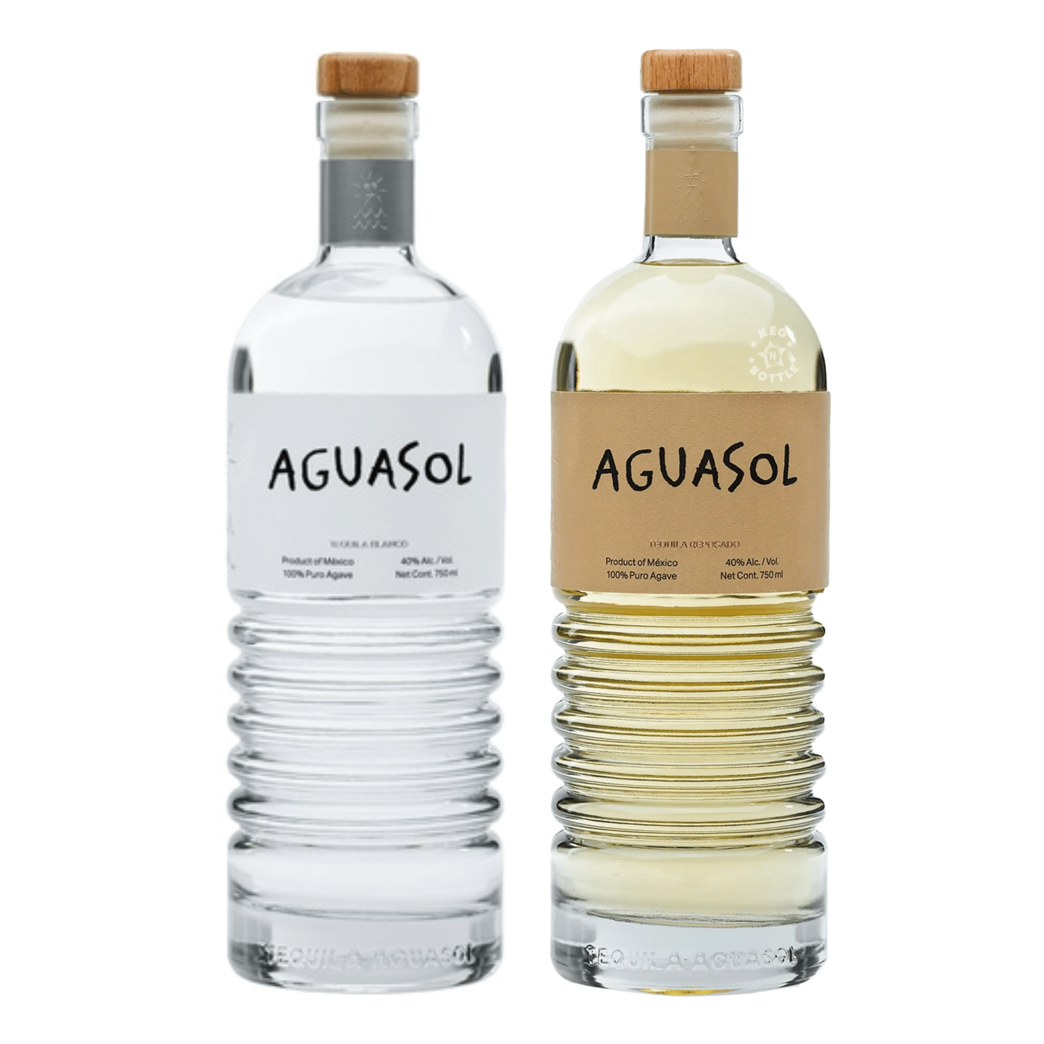 AguaSol Tequila Combo Pack (2 x 750 ml) | Keg N Bottle