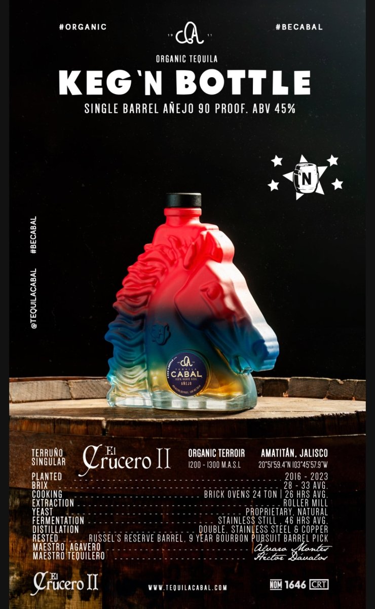 Cabal X Keg N Bottle Anejo Single Barrel Tequila (750mL) | Keg N Bottle