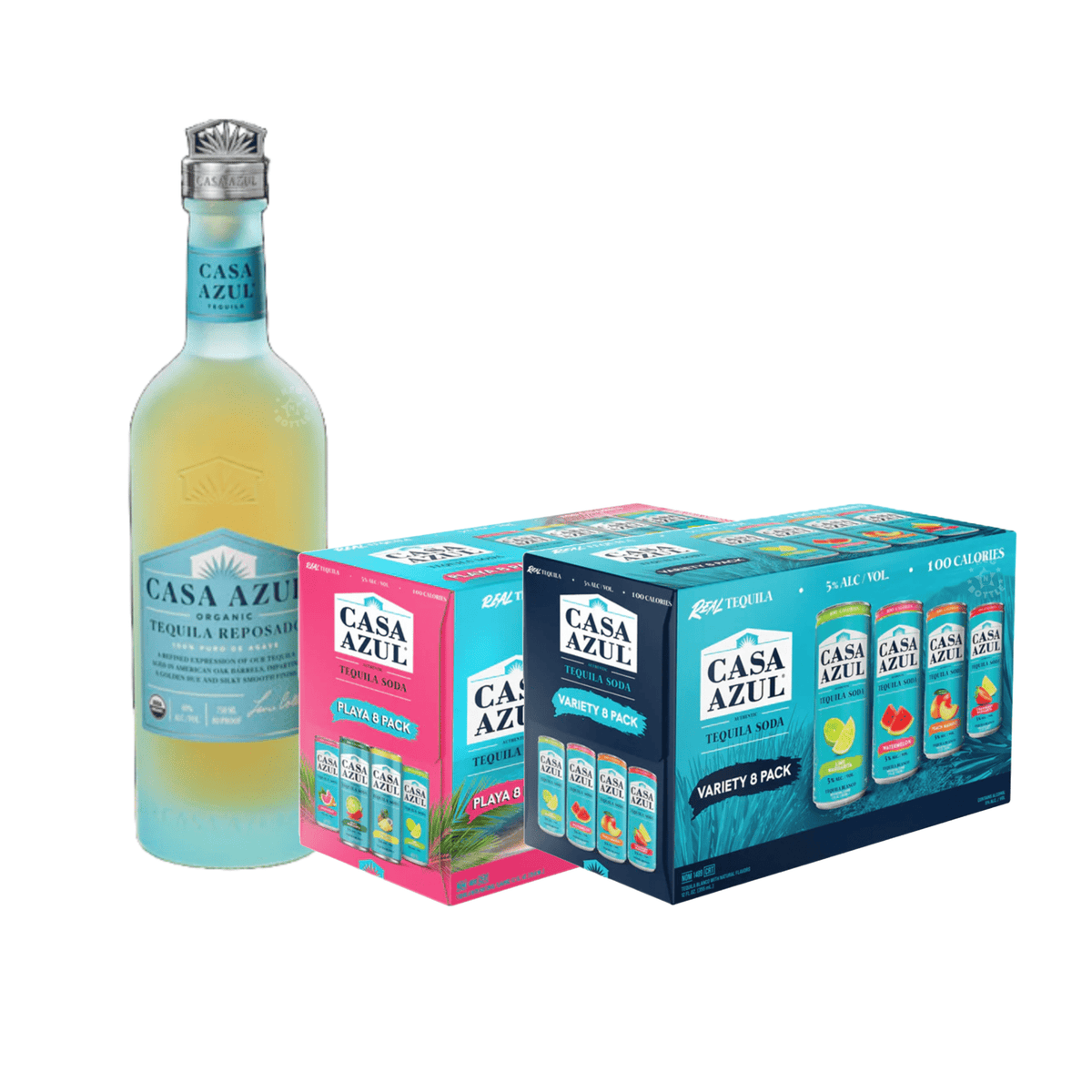 Casa Azul Reposado & Tequila Soda Playa & Variety Pack $12 Instant ...