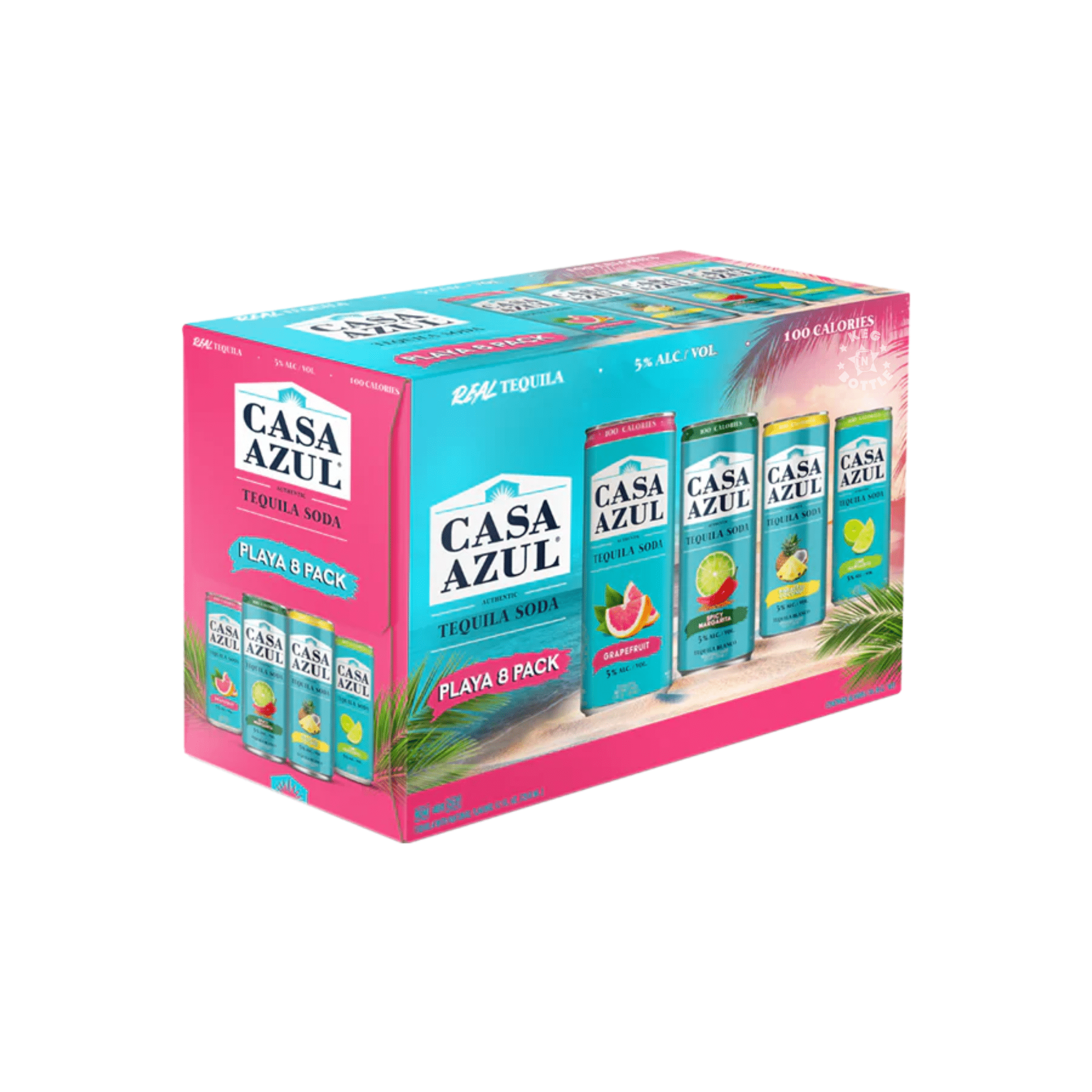 Casa Azul Tequila Soda Playa 8 Pack $5 Instant Venmo Rebate (8 x 12oz ...