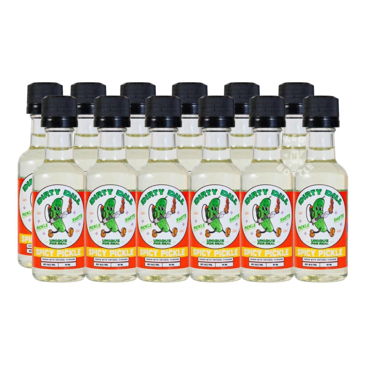 Dirty Dill Spicy Pickle Flavored Vodka Miniatures (12 Pack) | Keg N Bottle