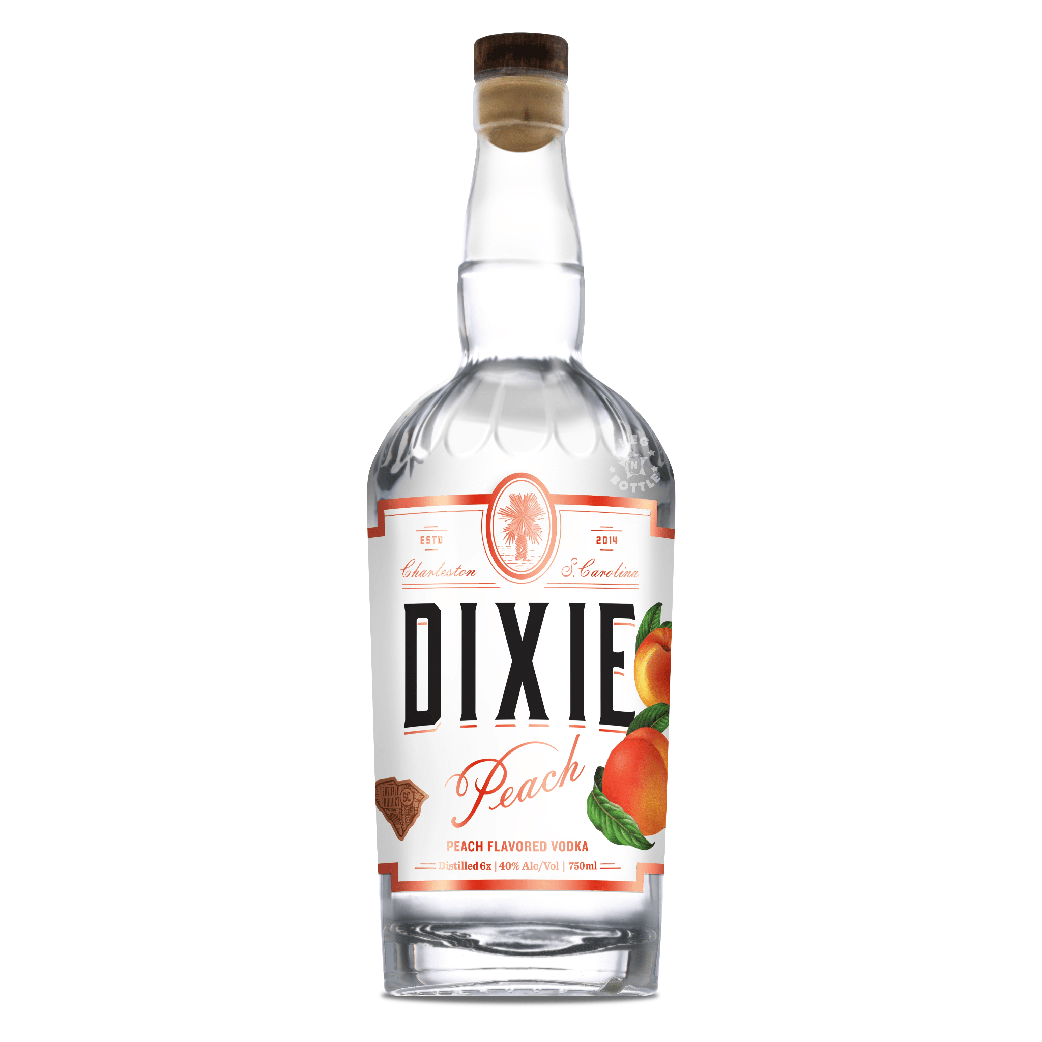 Dixie Peach Vodka (750 ml) | Keg N Bottle