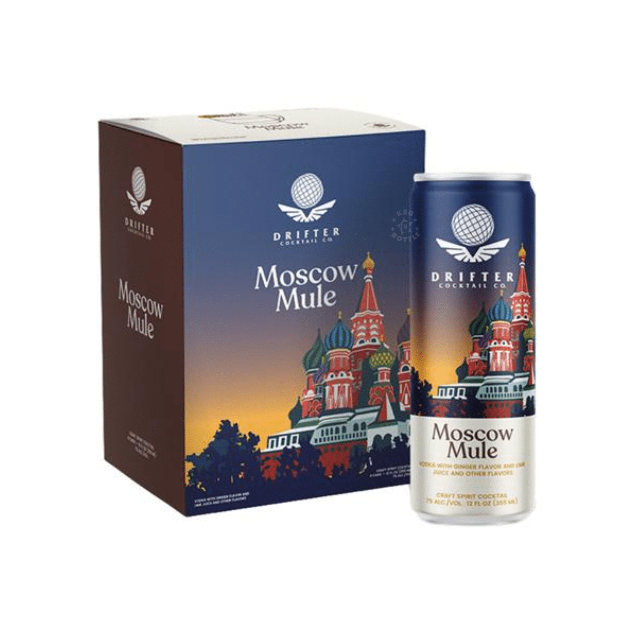 Drifter Craft Cocktails Moscow Mule (4 Pack) | Keg N Bottle