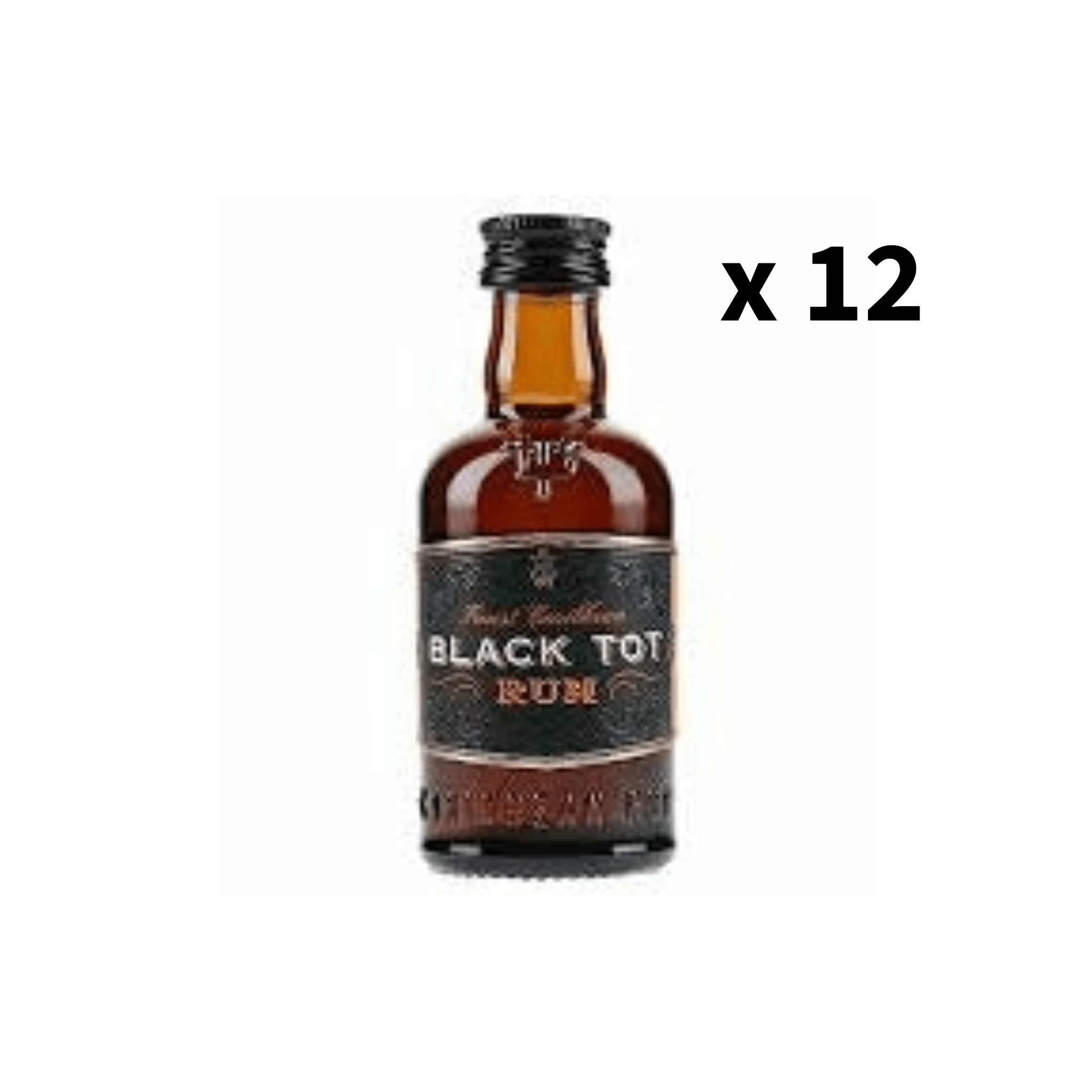 Finest Caribbean Black Tot Rum Miniature (12 Pack) | Keg N Bottle