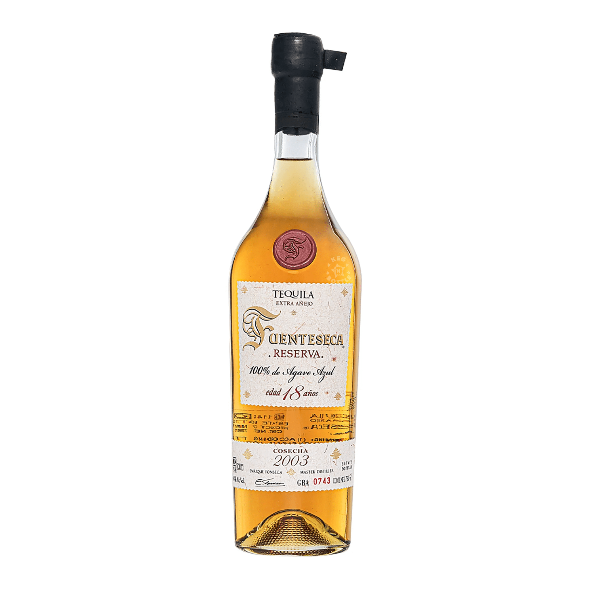 Fuenteseca 18 Year Reserva Extra Anejo Tequila (750 ml) | Keg N Bottle