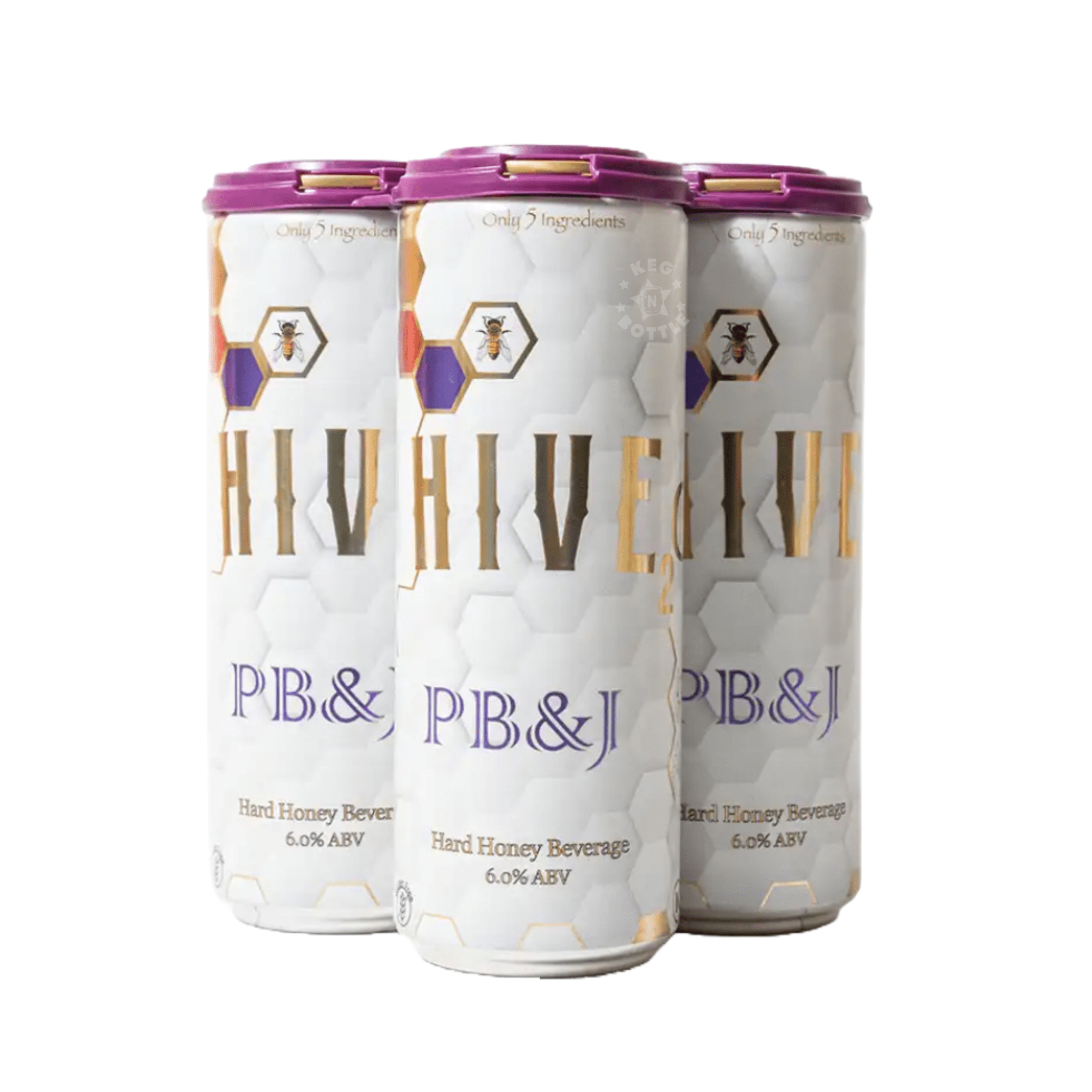 Hive PB&J Hard Honey Beverage (4 Pack) | Keg N Bottle