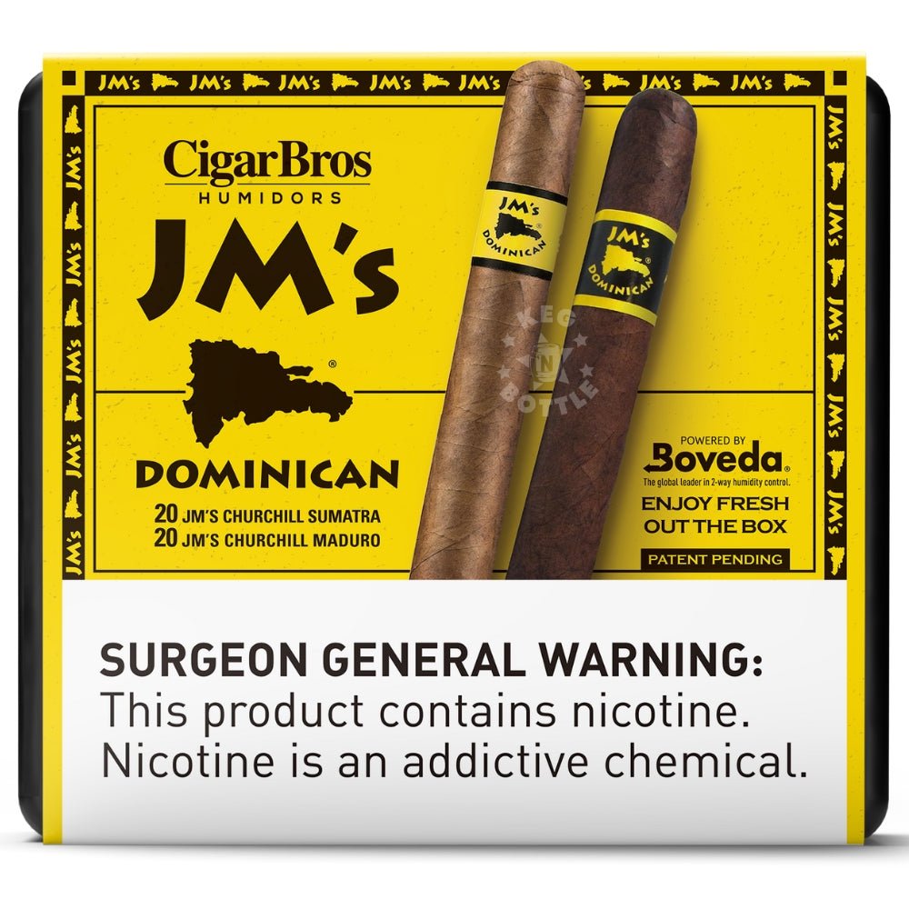 JM's Premium Cigars Set + Personal Humidor by CigarBros | Keg N Bottle