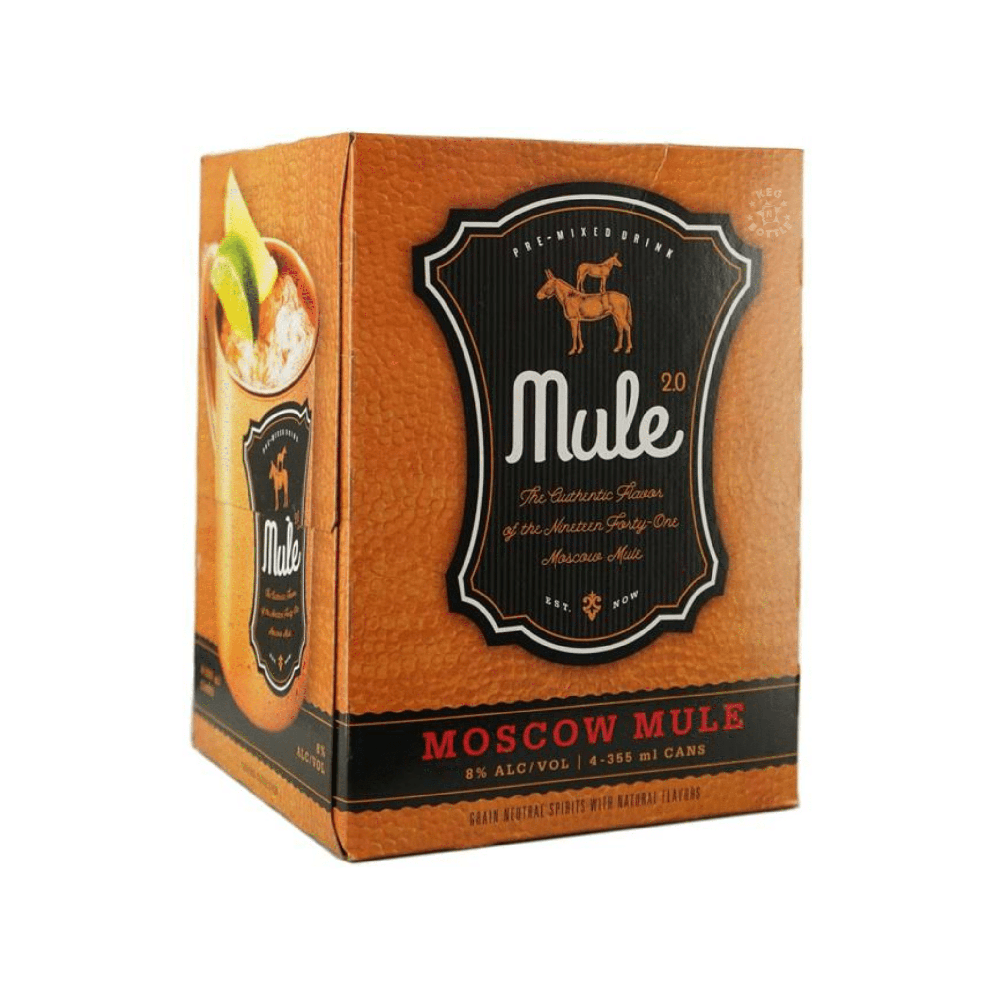 Mule 2.0 Moscow Mule (4 Pack) | Keg N Bottle