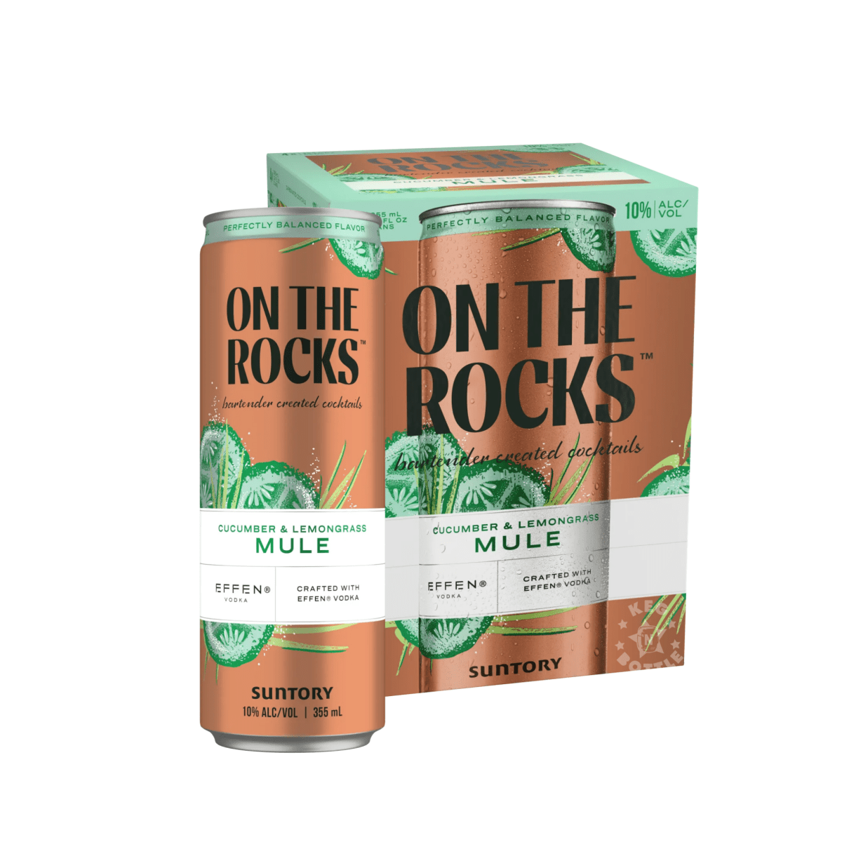 On The Rocks Cucumber and Lemongrass Mule RTD (4 Pack) | Keg N Bottle