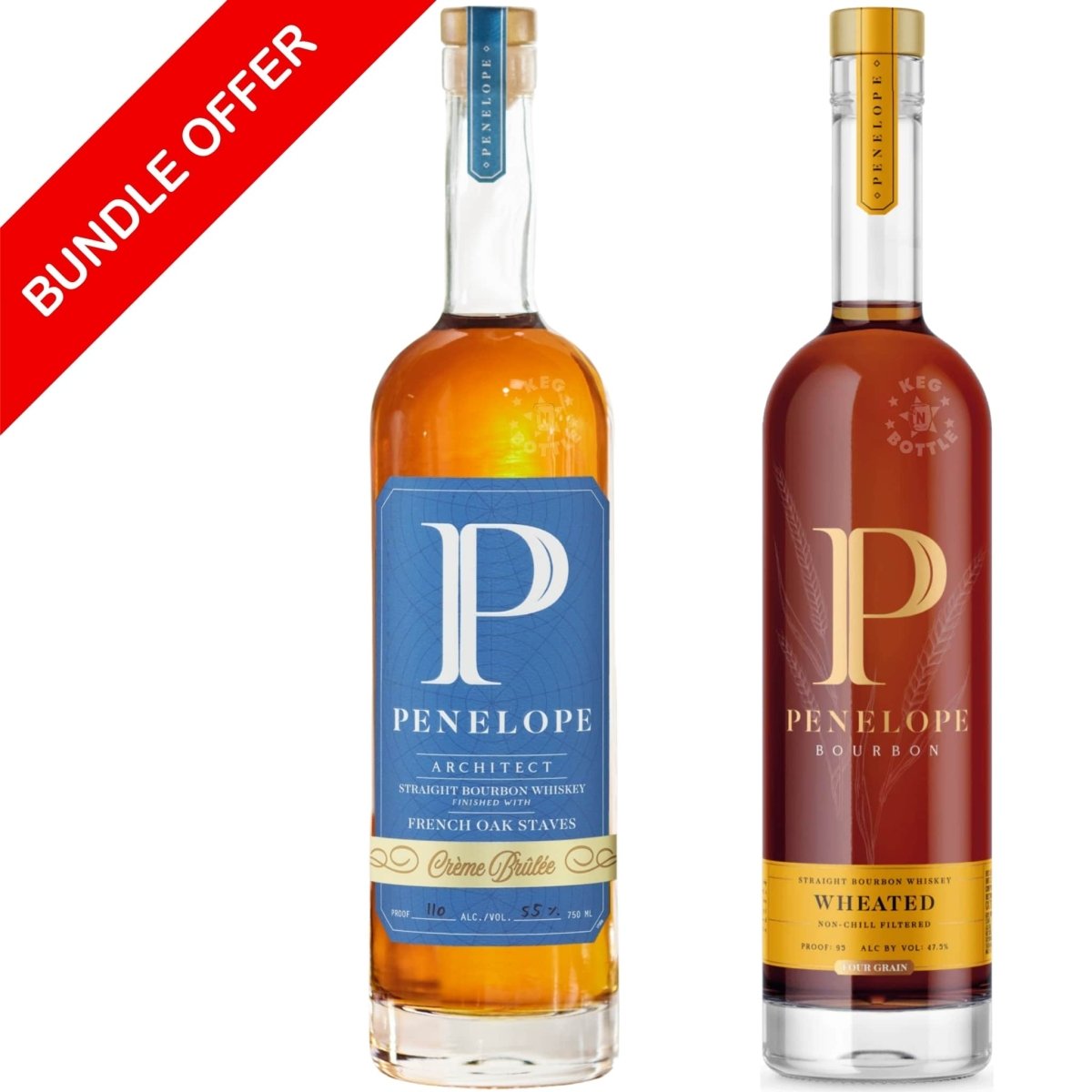 Penelope Crème Brûlée + Wheated Bourbon Bundle (750 ml) | Keg N Bottle