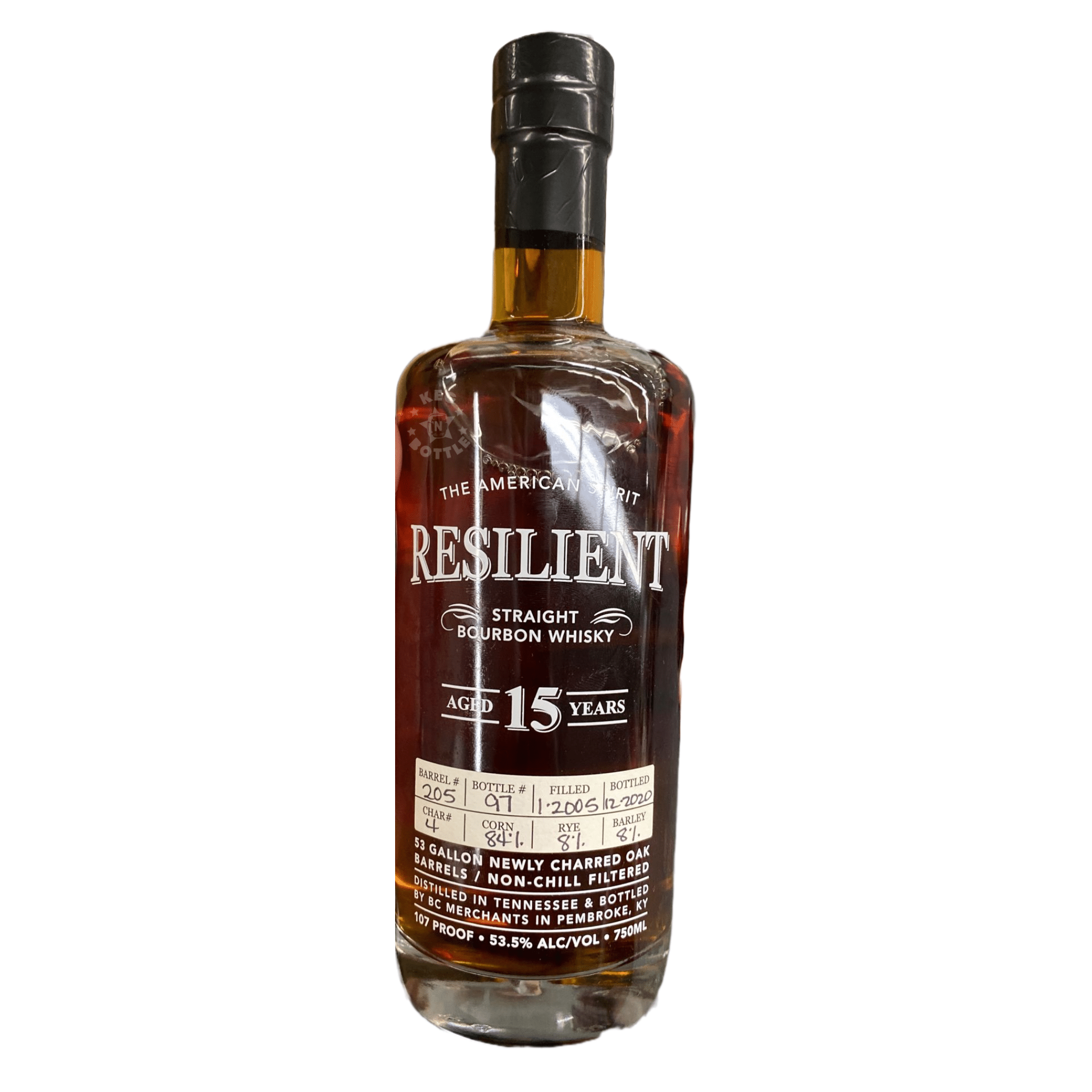 Resilient Barrel #205 15 Year Straight Bourbon Whiskey (750 ml) | Keg N ...