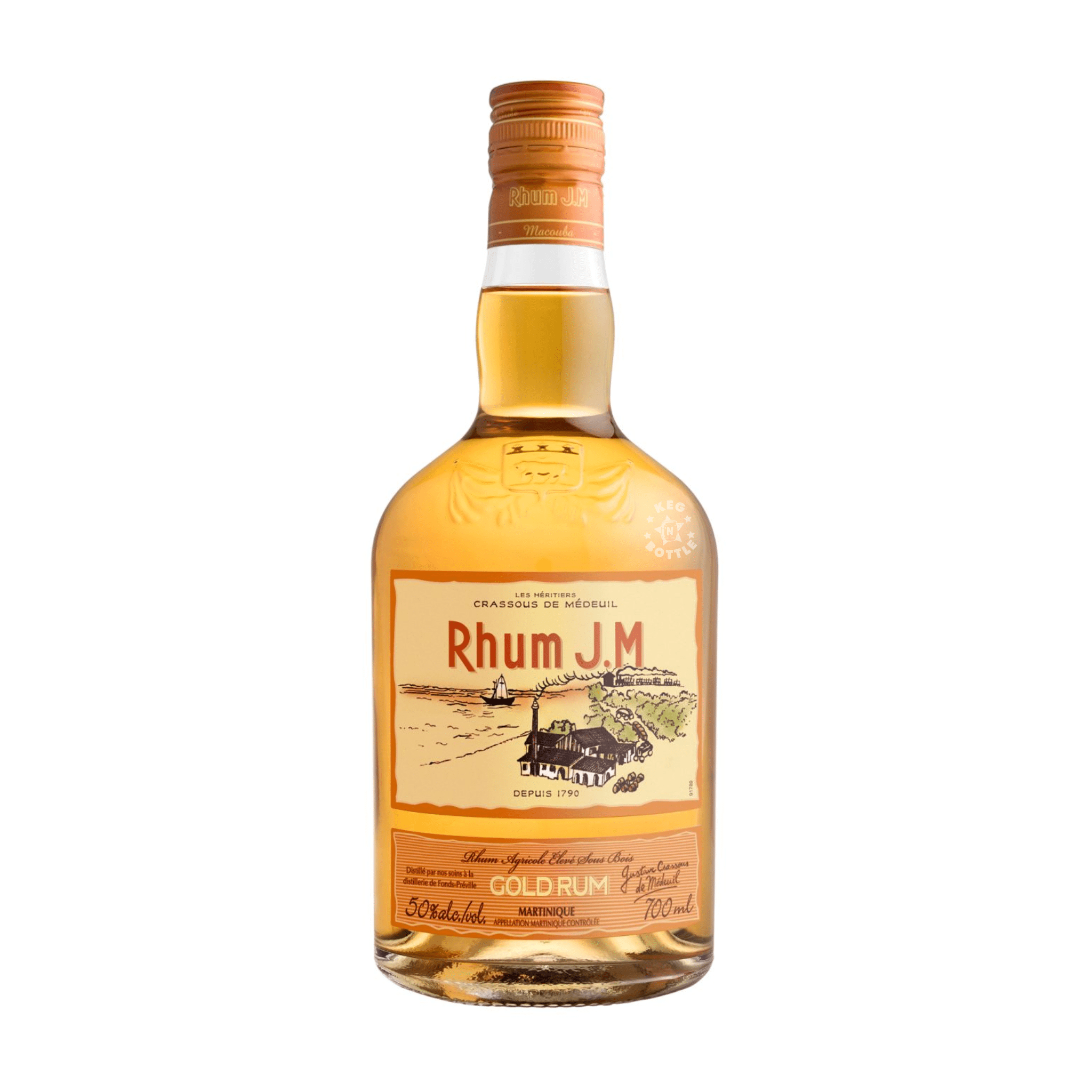 Rhum J.M. Gold Rum (700 mL) | Keg N Bottle