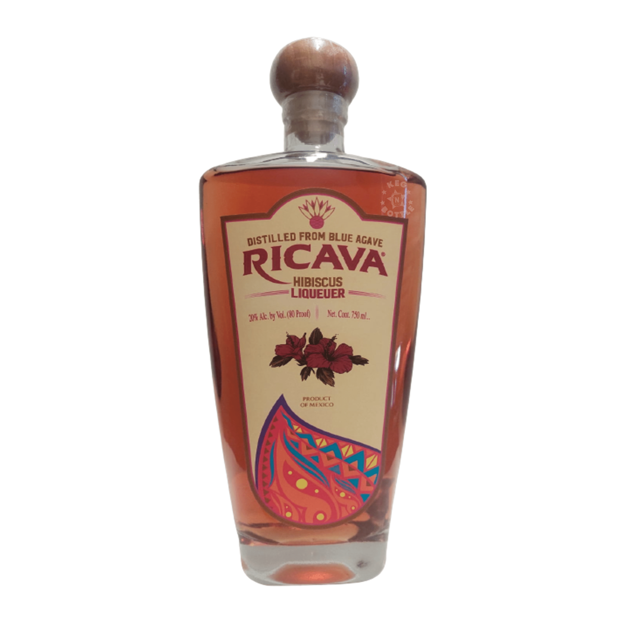 Ricava Tequila Hibiscus Liqueur (750 ml) | Keg N Bottle