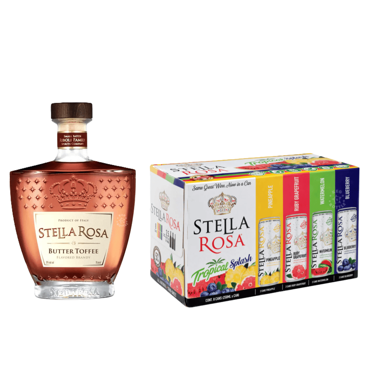 Stella Rosa Butter Toffee Brandy & Tropical Splash Combo Pack | Keg N Bottle