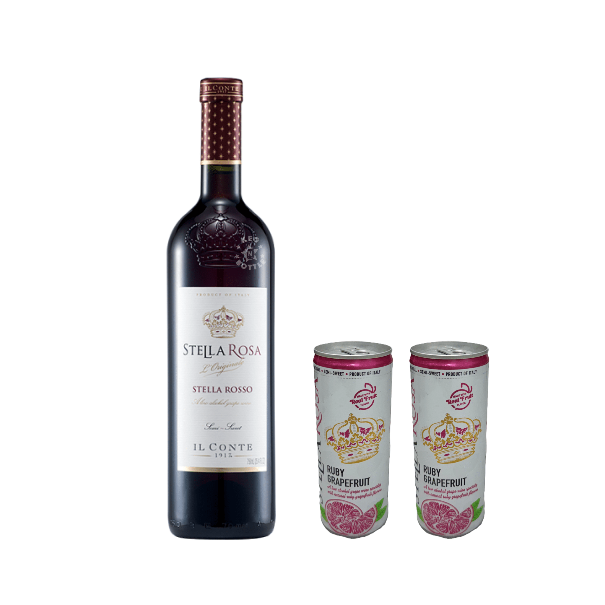 Stella Rosa Rosso & 2 Ruby Grapefruit Cans Combo Packs | Keg N Bottle
