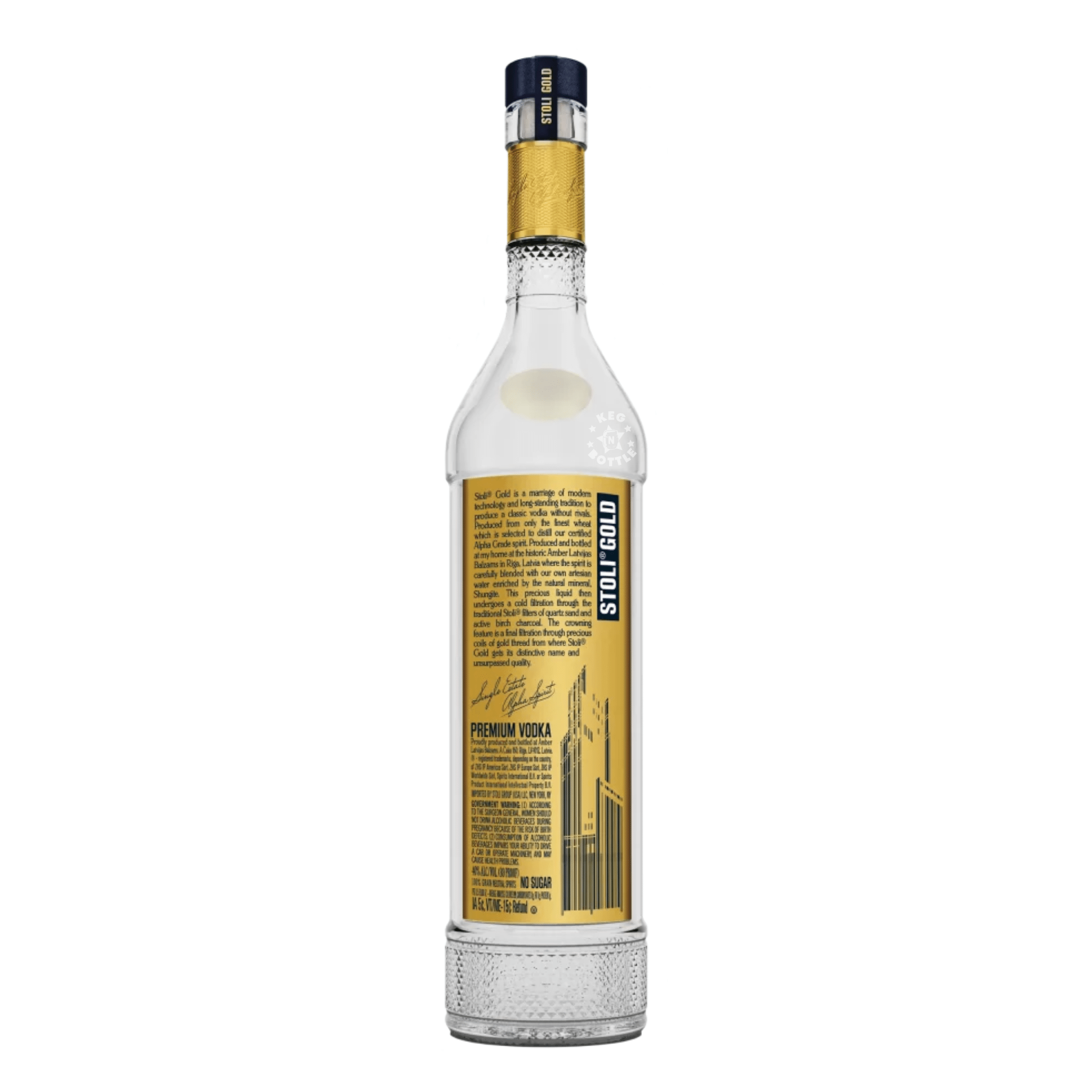 Stolichnaya Gold Vodka (750 ml) | Keg N Bottle