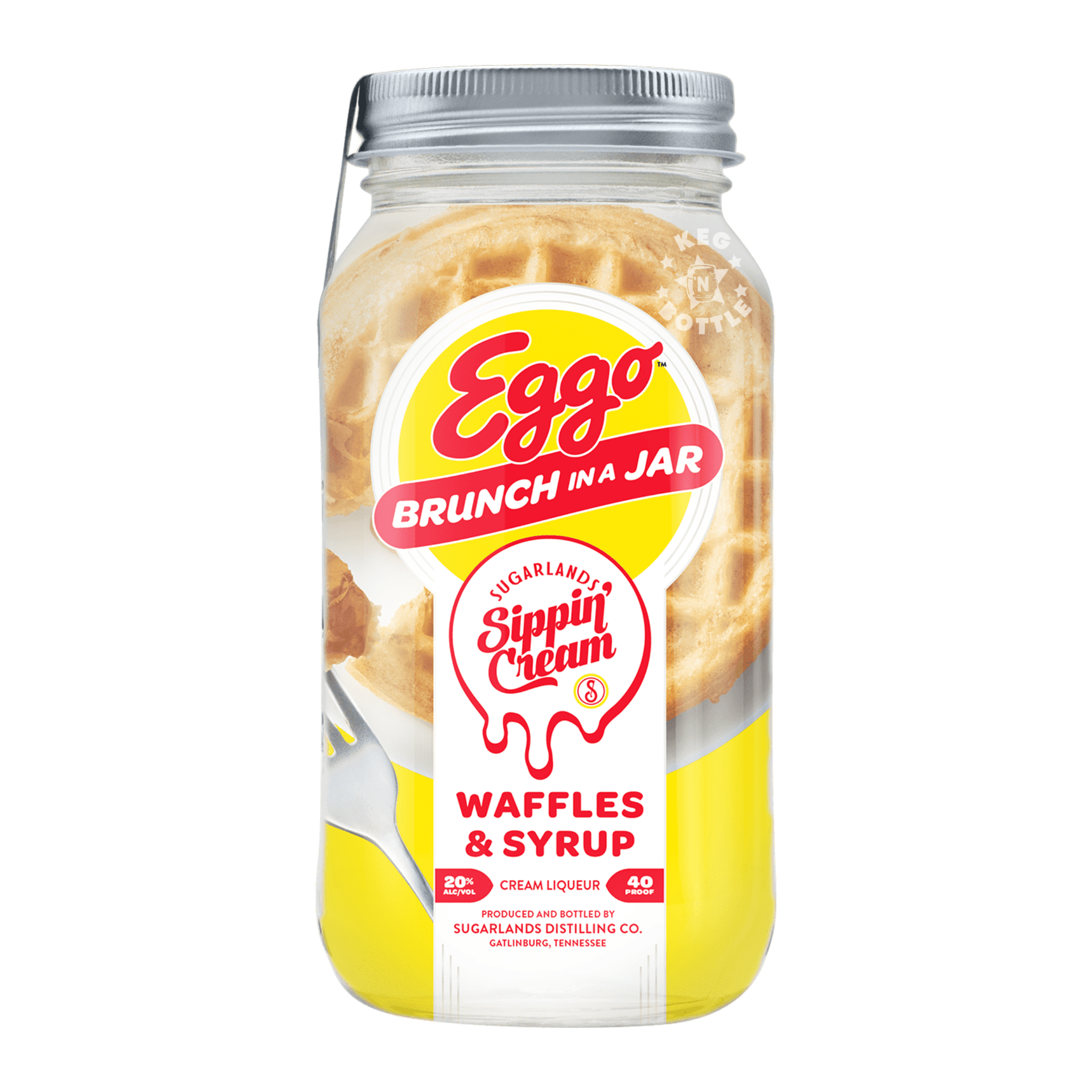 Sugarlands Eggo Brunch In A Jar Waffles & Syrup Sipping Cream (750 ml ...