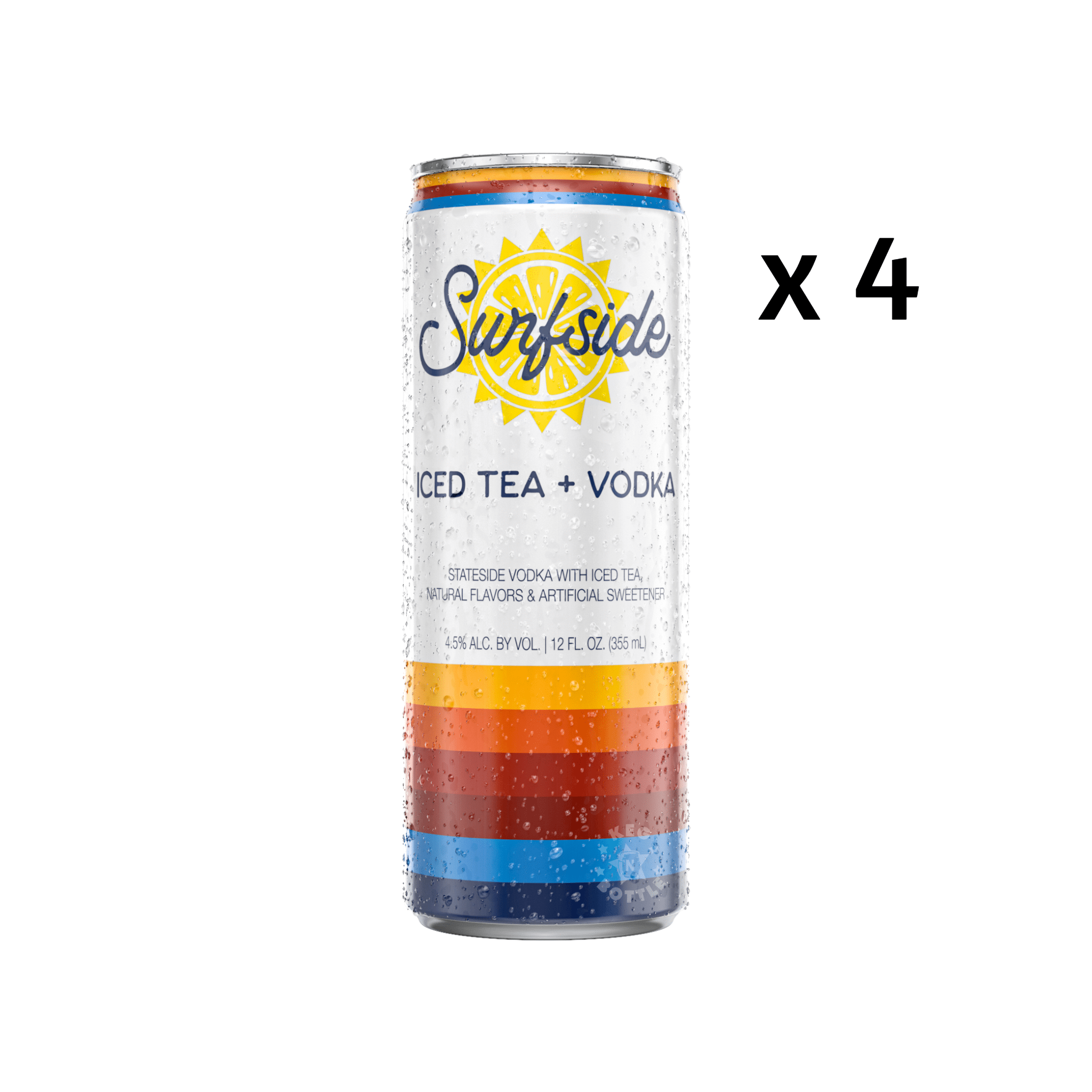 Surfside Iced Tea & Vodka RTD (4 Pack) | Keg N Bottle