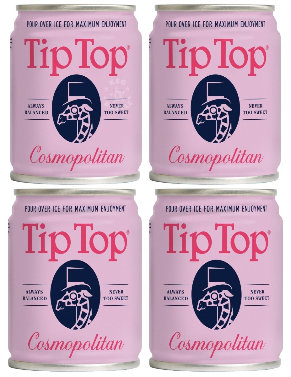 Tip Top Cosmopolitan Gin Cocktail - 4 Pack (100 ml) | Keg N Bottle