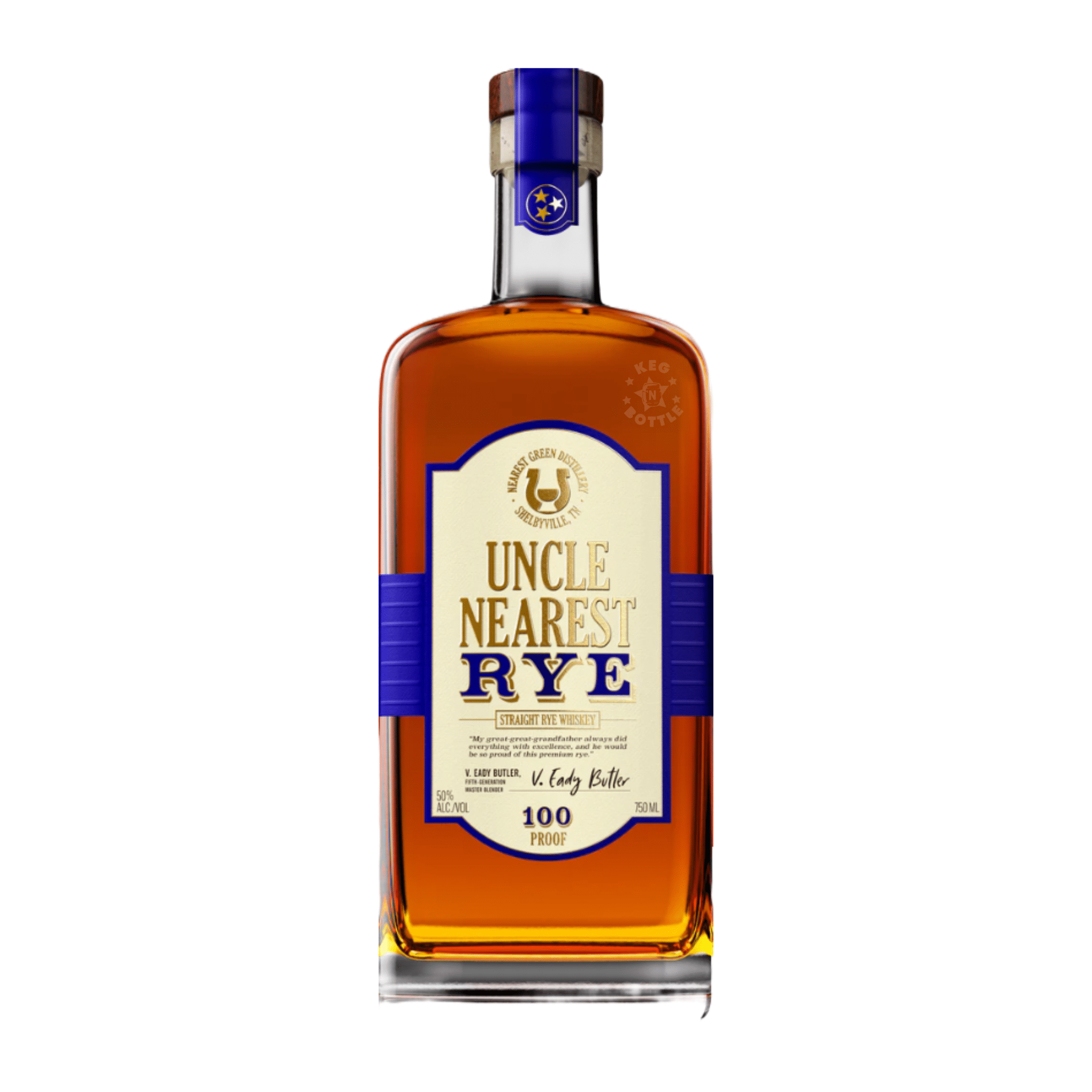 Uncle Nearest Rye Whiskey (750 ml) | Keg N Bottle