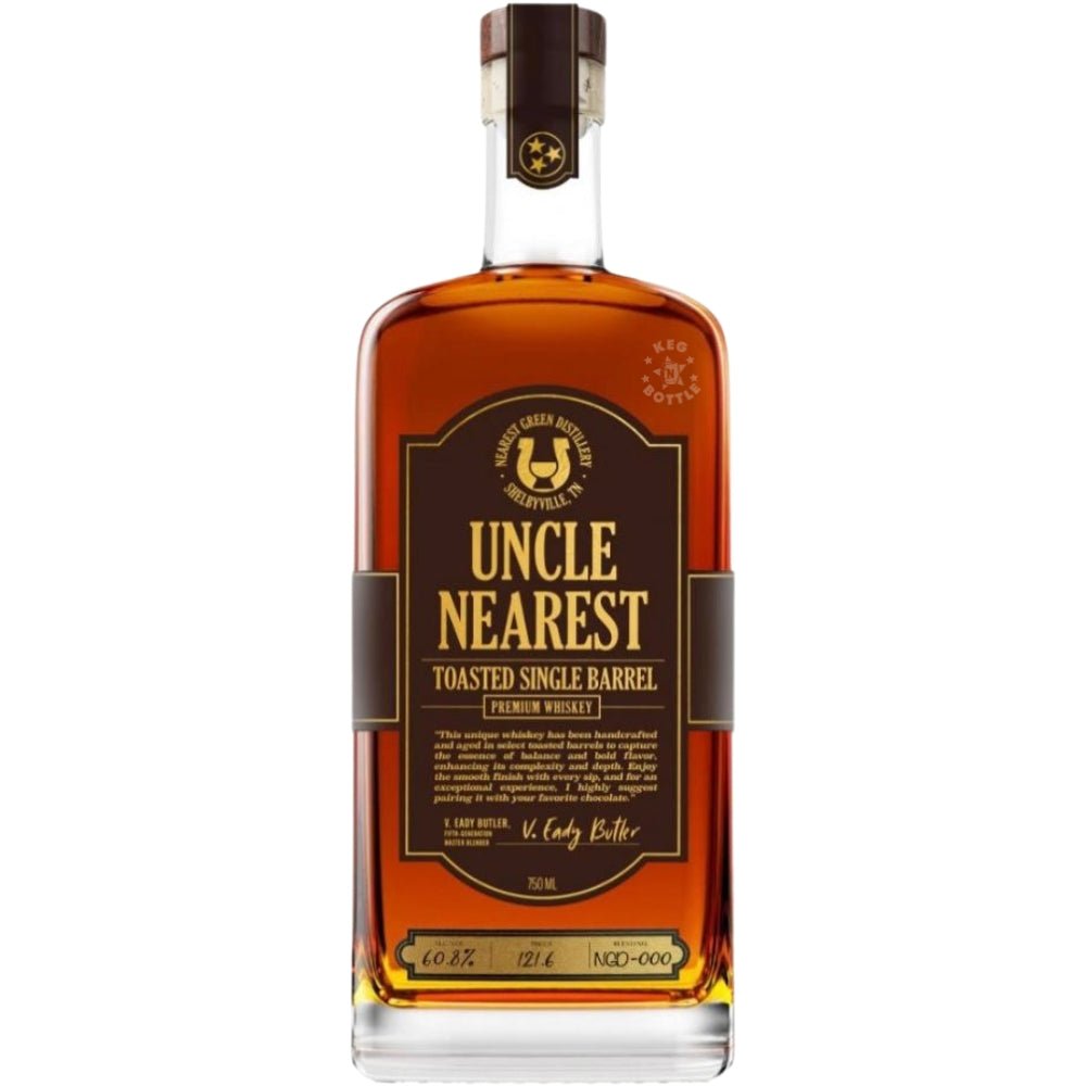 Uncle Nearest Toasted Single Barrel Bourbon Whiskey (750mL) | Keg N Bottle