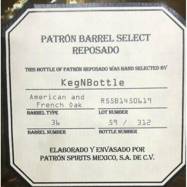 Patron Barrel Select Reposado-KNB (750ML) | Keg N Bottle